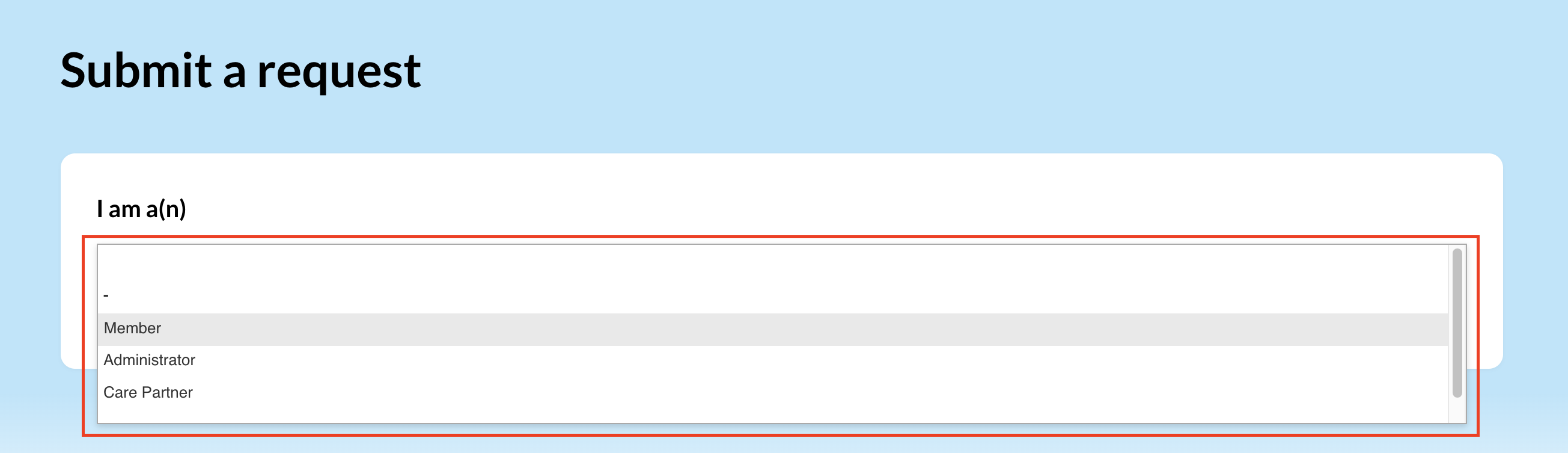 Increase Dropdown Option Font Size On Submit A Re Form Zendesk Help