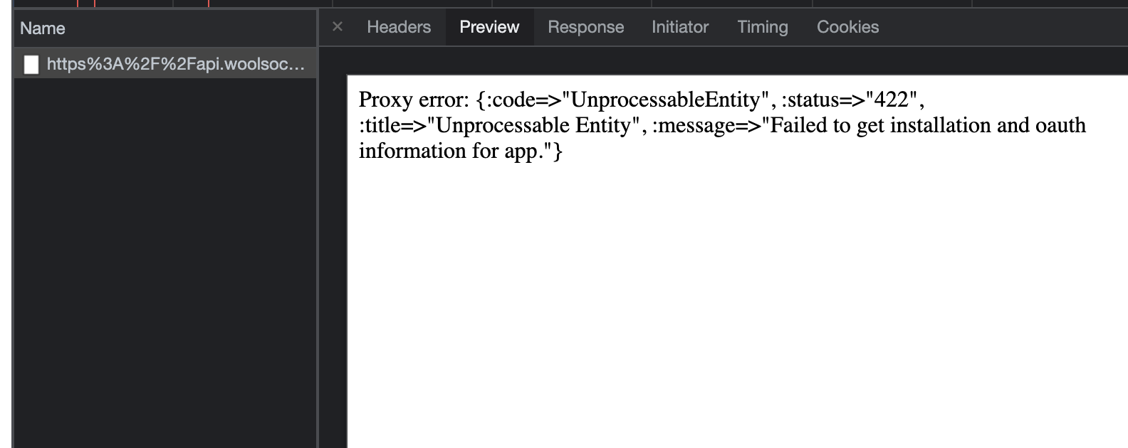 422 Unprocessable Entity When Calling Secure API With JWT Using Client 